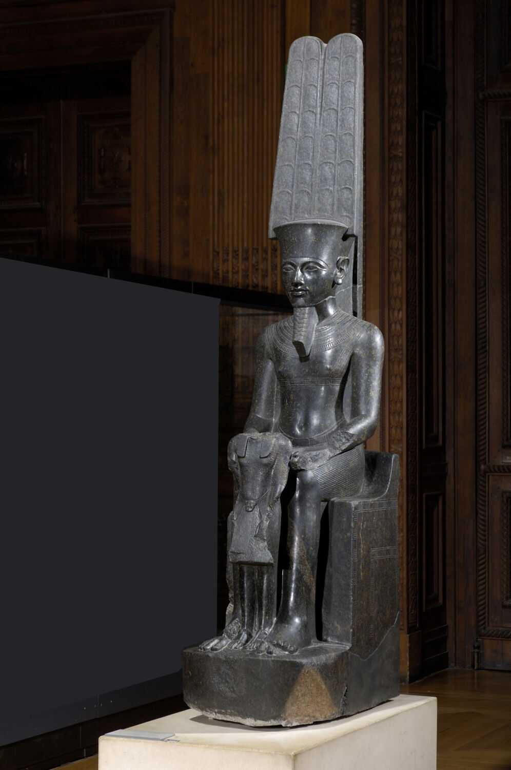 Statue d'Amon et Toutânkhamon - Louvre site des collections