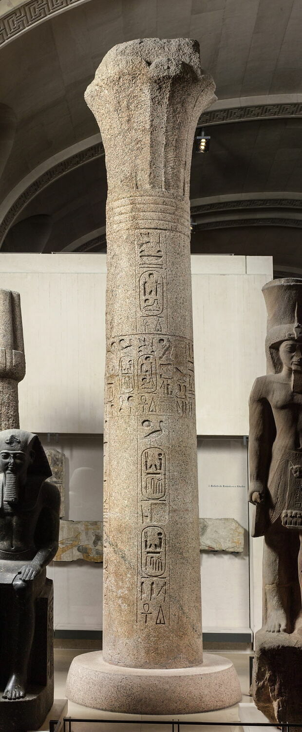 colonne palmiforme - Louvre site des collections