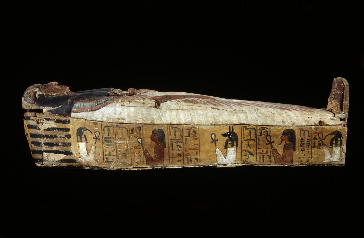 cercueil anthropoïde ; cuve de cercueil ; couvercle de cercueil ...