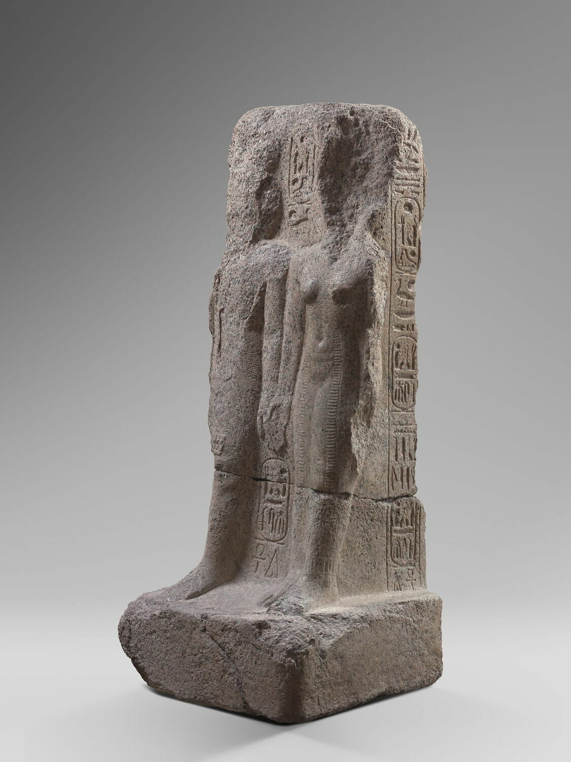 Dyade de Ramsès II et Anat - Louvre site des collections
