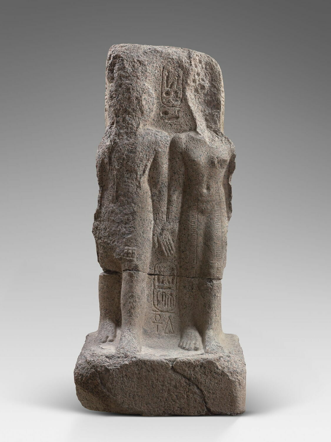 Dyade de Ramsès II et Anat - Louvre site des collections