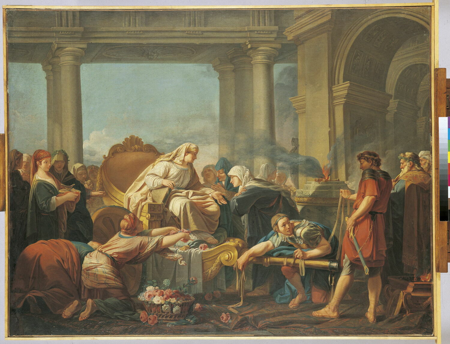 Cléobis et Biton s'attachant au char de leur mère - Louvre site des ...