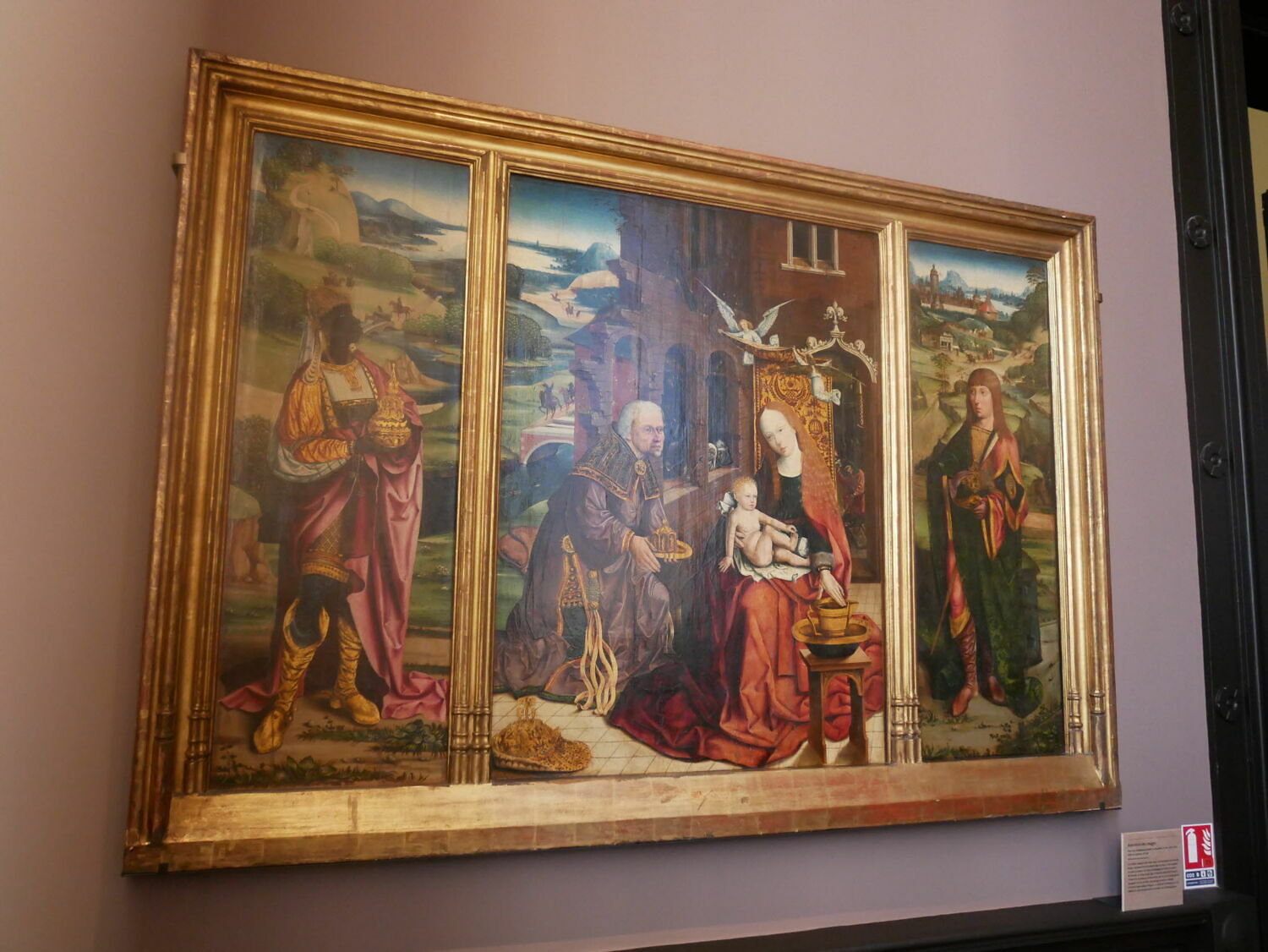 Adoration des Mages (triptyque) - Louvre site des collections