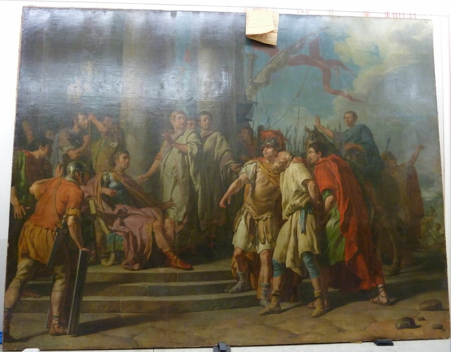 Metellus sauvé par son fils - Louvre site des collections