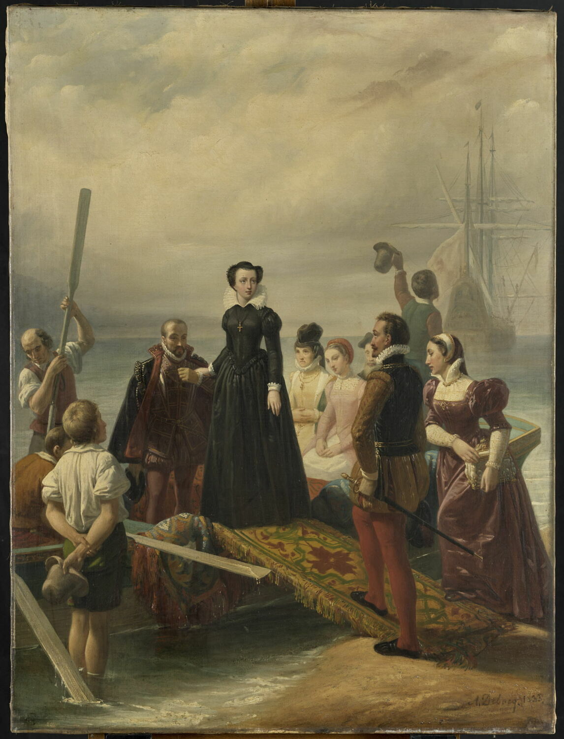 Marie Stuart s'embarquant pour l'Ecosse - Louvre site des collections