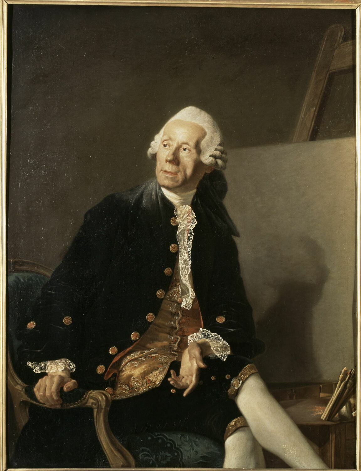 Portrait de Noël Hallé, peintre (1711-1781) - Louvre site des collections