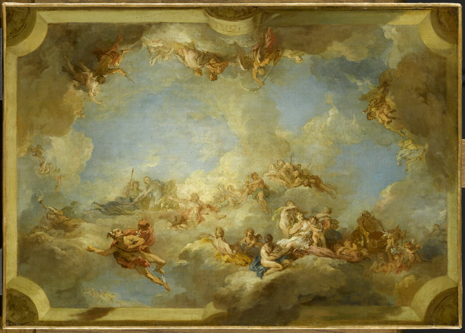 L'Olympe. Esquisse de plafond - Louvre site des collections