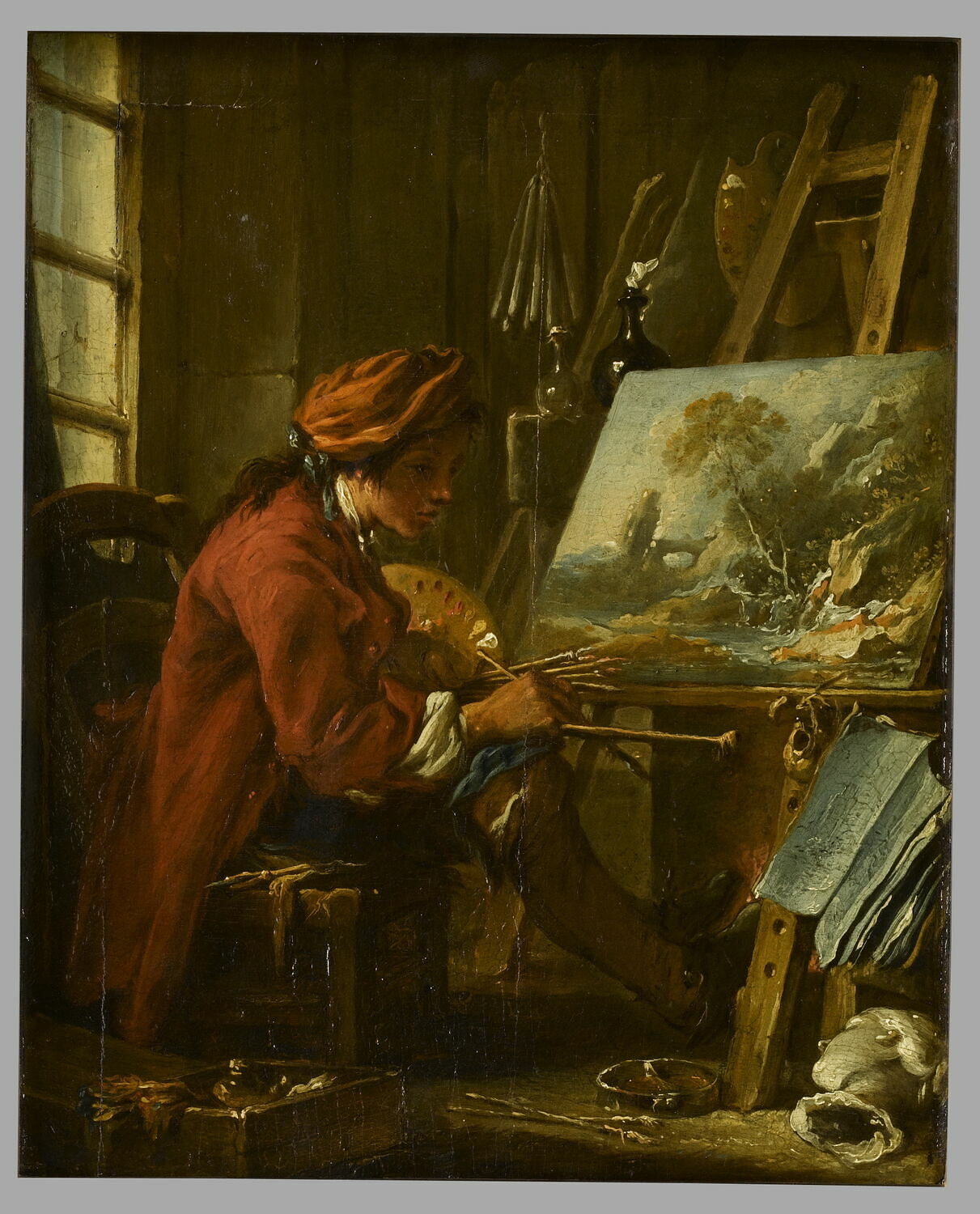 Le Peintre dans son atelier - Louvre site des collections