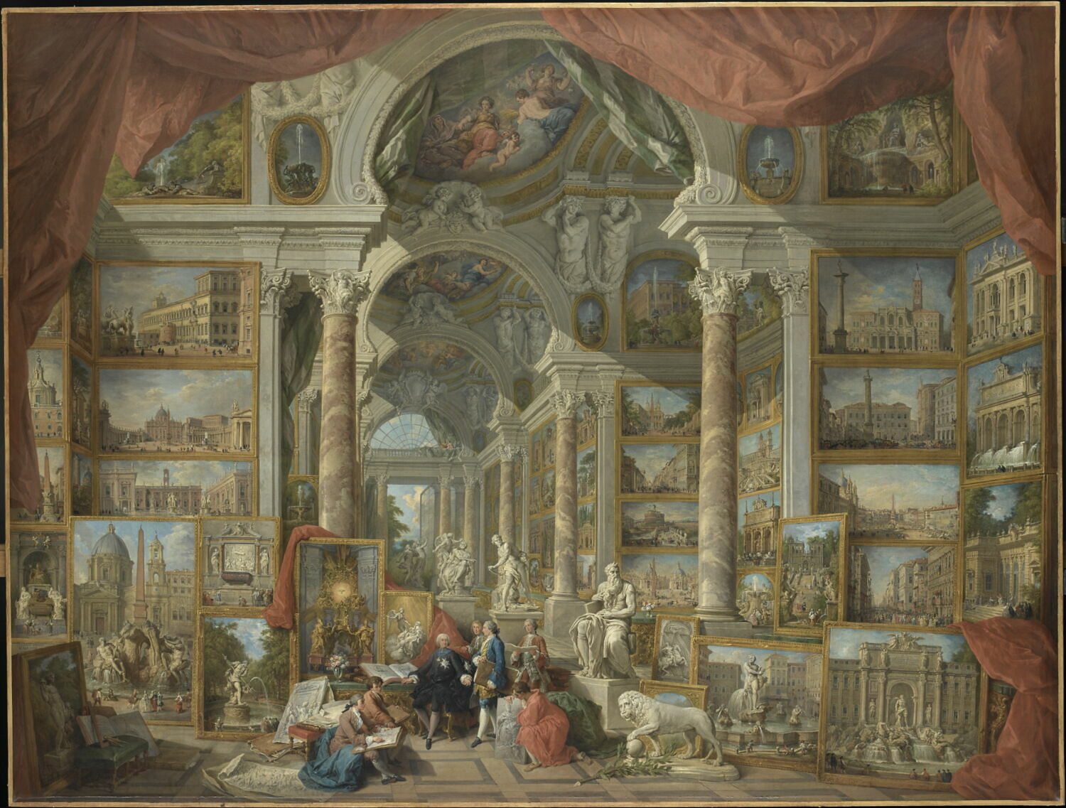 Galerie de vues de la Rome moderne - Louvre site des collections