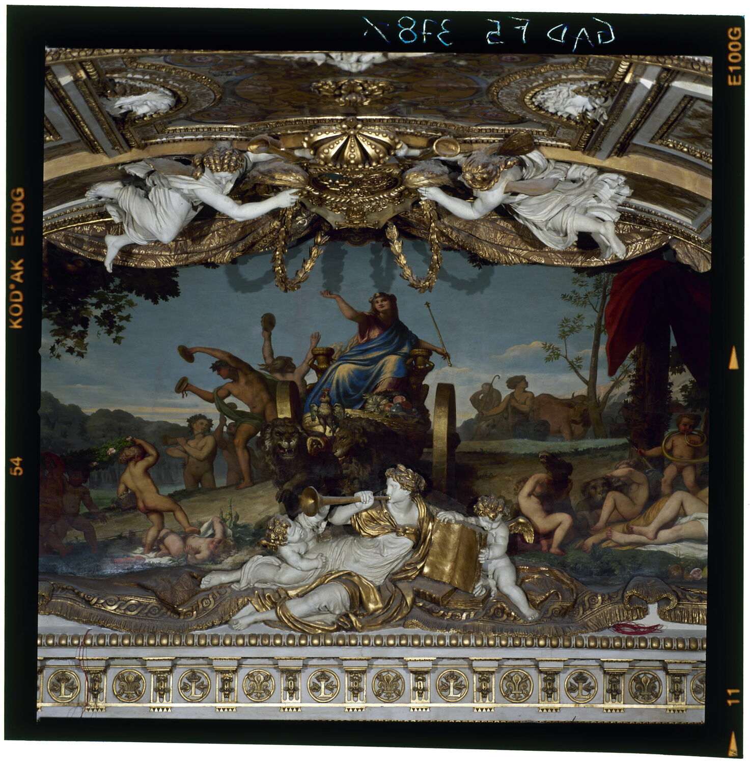 Plafond : Le triomphe de la Terre, ou de Cybèle - Louvre site des ...