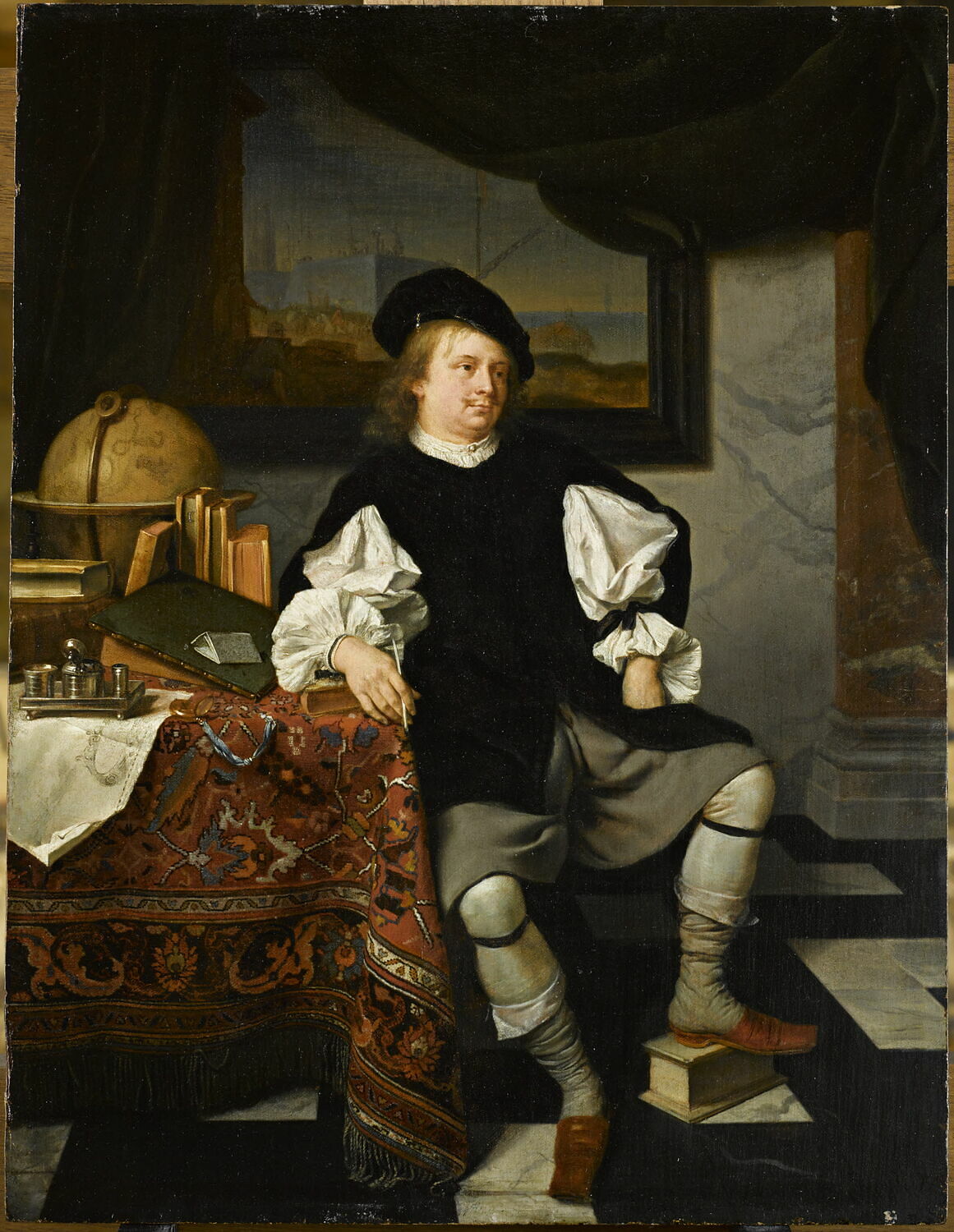 Savant (ou négociant ?) dans son cabinet - Louvre site des collections