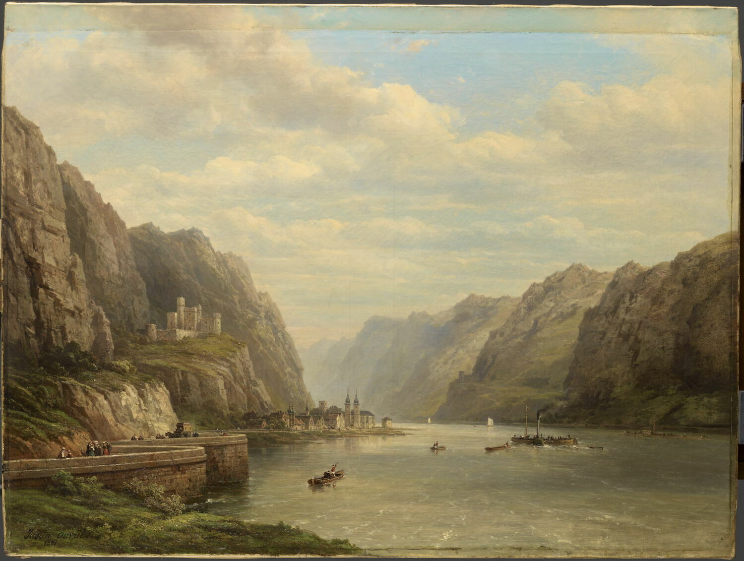 Souvenir des bords du Rhin, entre Coblence et Mayence - Louvre site des ...