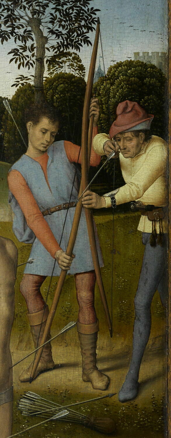 Triptyque de la Résurrection : Le Martyre de saint Sébastien - Louvre site des collections