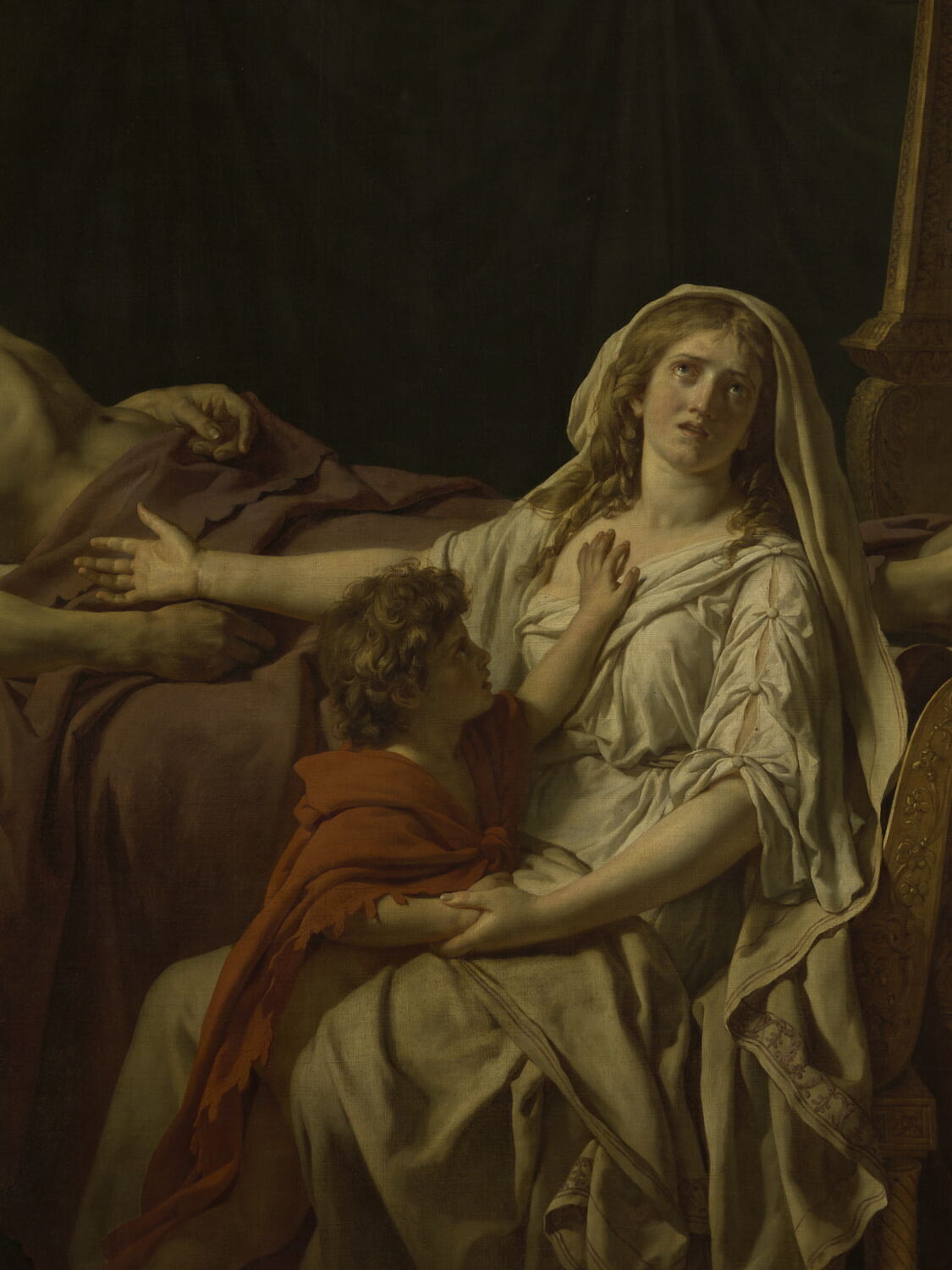 La douleur et les regrets d'Andromaque sur le corps d'Hector - Louvre ...