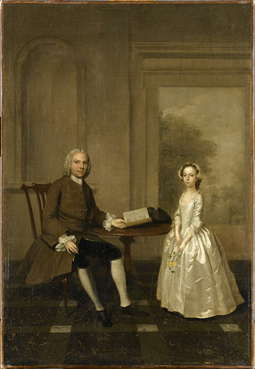 Portrait d'un homme et sa fille, 1748 - Louvre site des collections