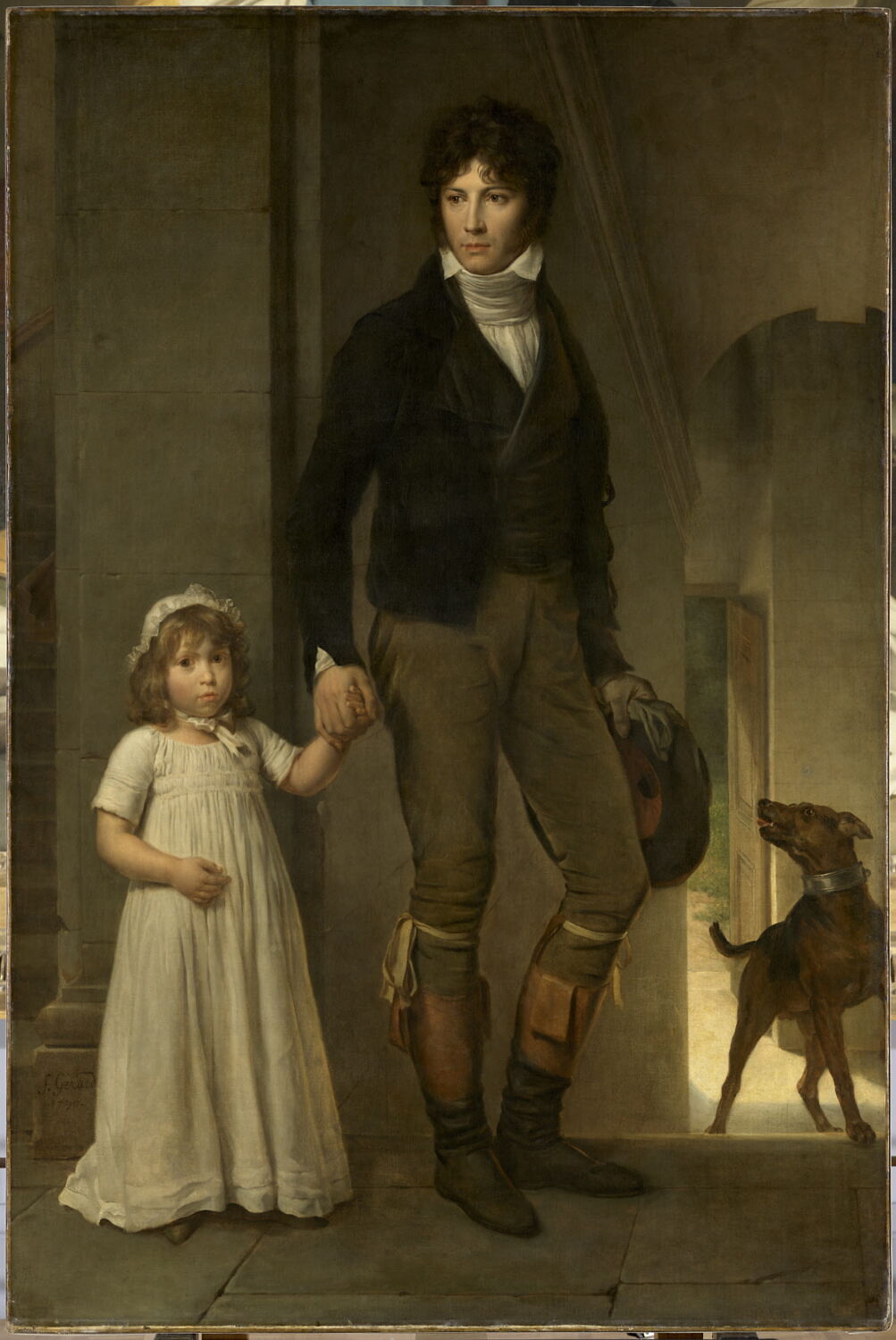 Jean-Baptiste Isabey (1767-1855), peintre en miniature, et sa fille ...