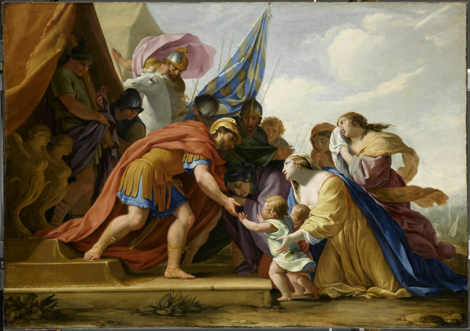 La famille de Coriolan le suppliant d’épargner Rome - Louvre site des ...