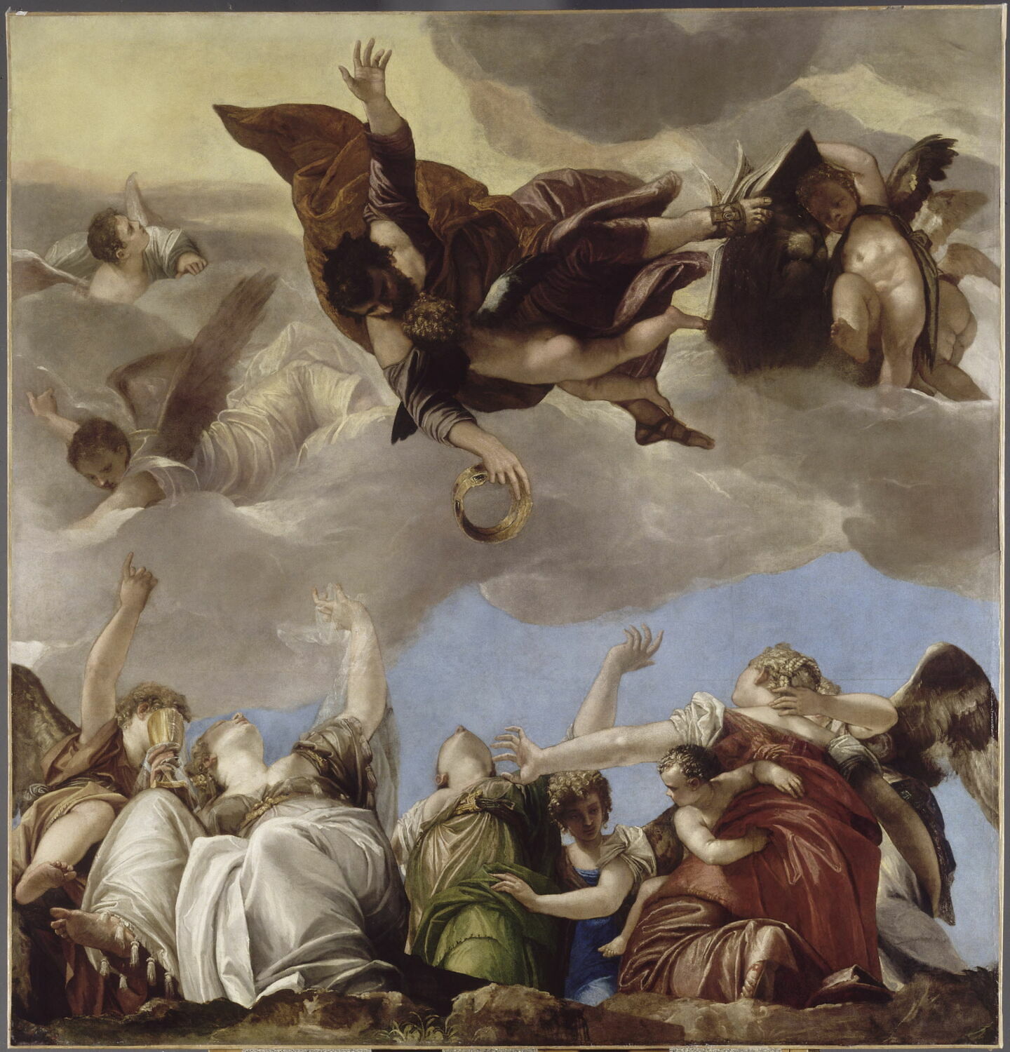 Saint Marc couronnant les Vertus théologales - Louvre site des collections