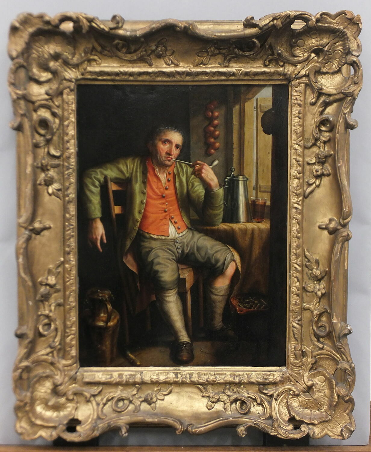 Homme attablé fumant la pipe - Louvre site des collections