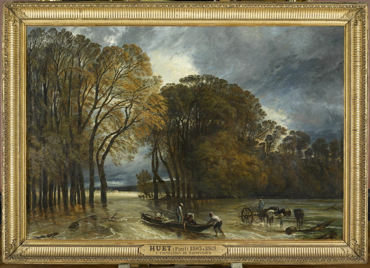 Inondation à Saint-Cloud (parc de Saint-Cloud) - Louvre site des ...