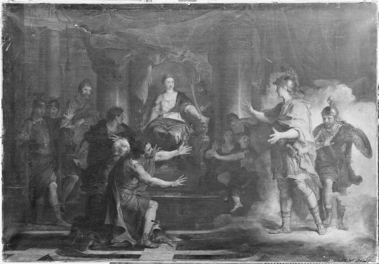 Énée,débarqué à Carthage,se présente devant Didon. - Louvre Collections