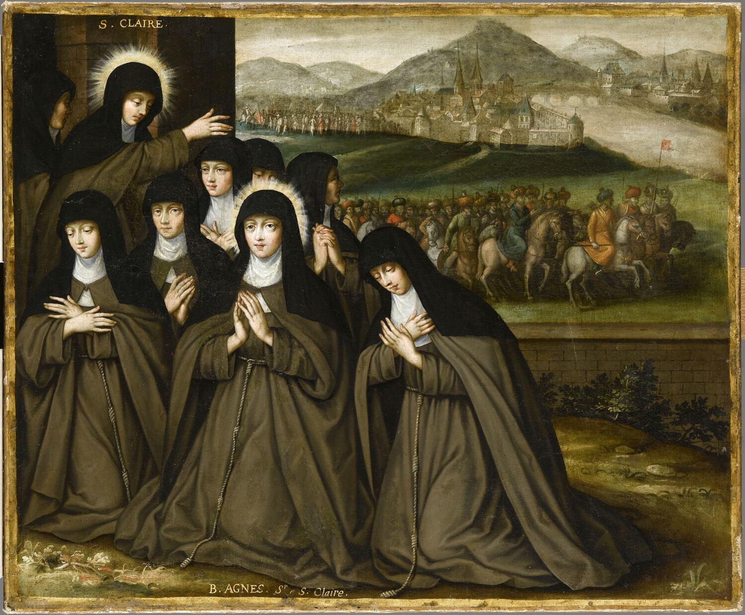 Sainte Claire et sainte Agnès d'Assise - Louvre site des collections