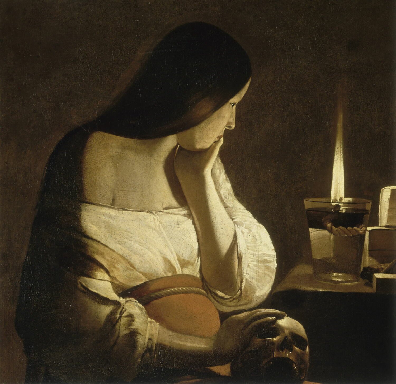 La Madeleine à la veilleuse dite La Madeleine Terff - Louvre site des ...