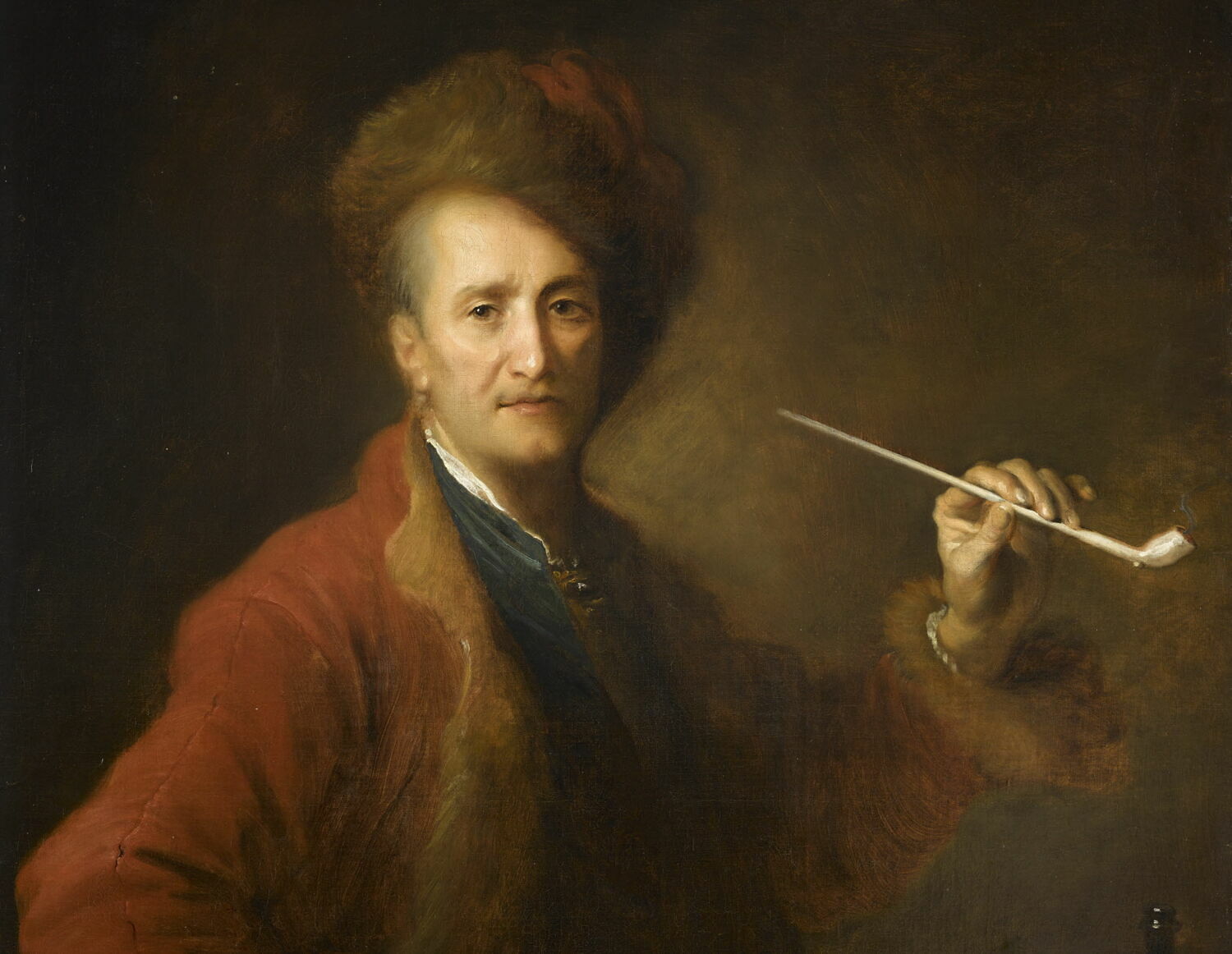 Portrait d'homme en costume polonais, une pipe à la main - Louvre site ...