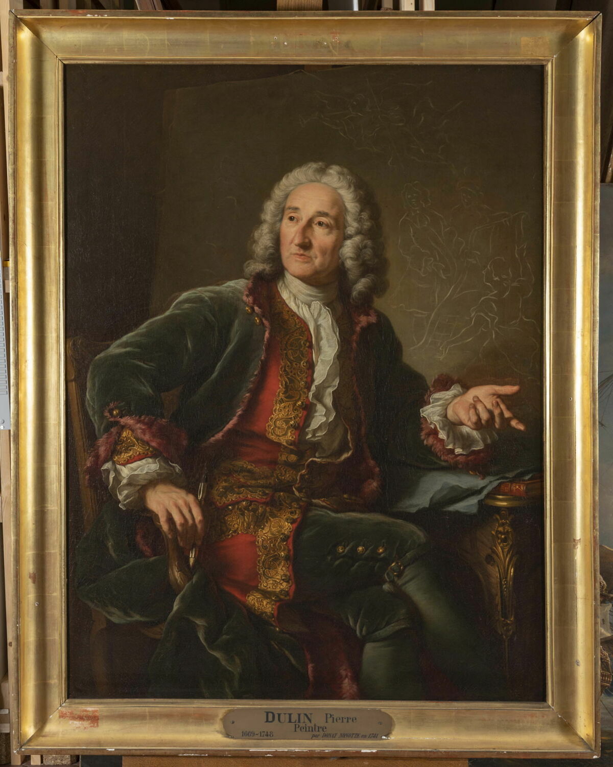 Portrait de Pierre Dulin, peintre (1699-1748) - Louvre site des collections