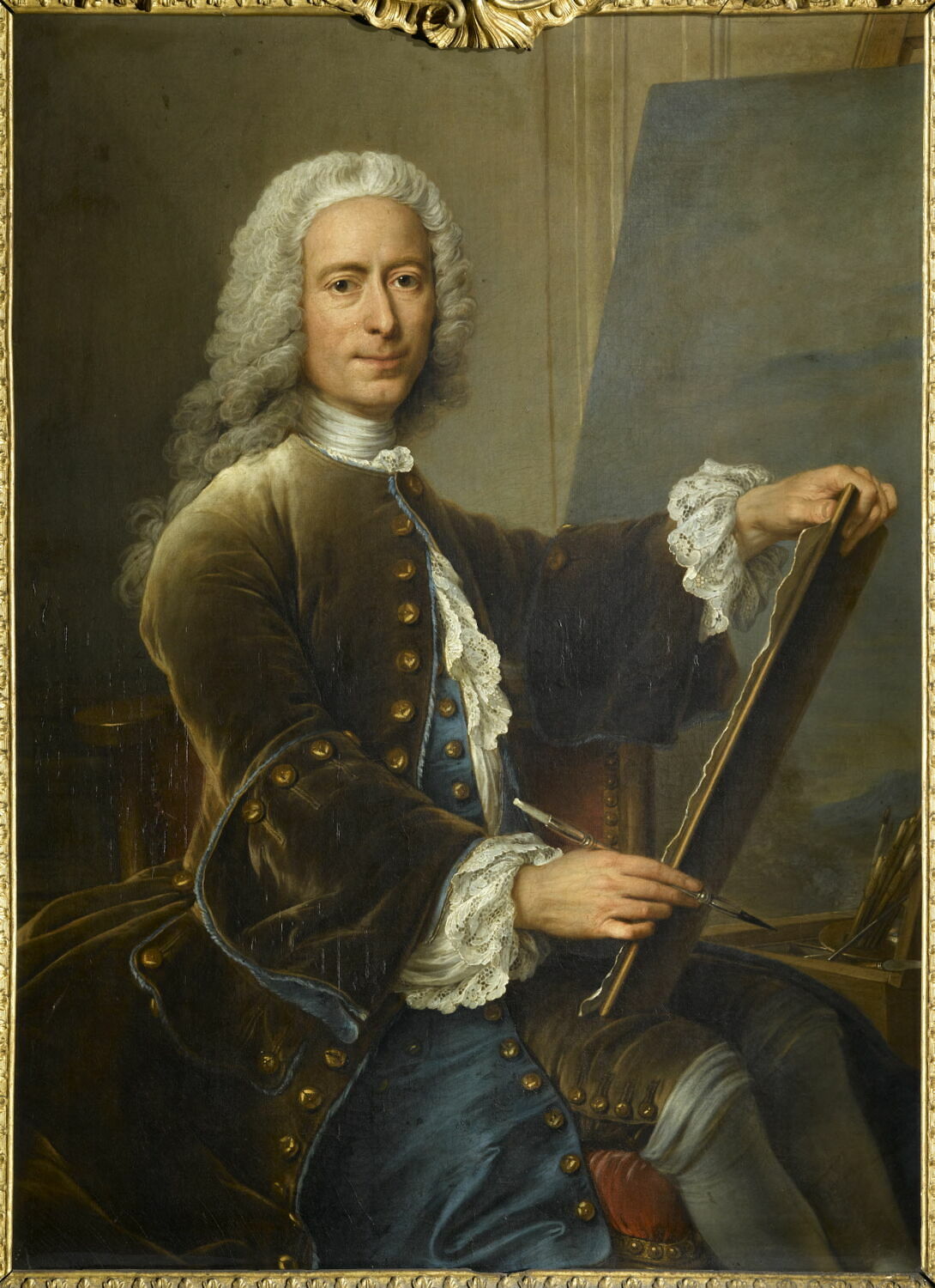 Portrait de l'artiste en 1715 - Louvre site des collections