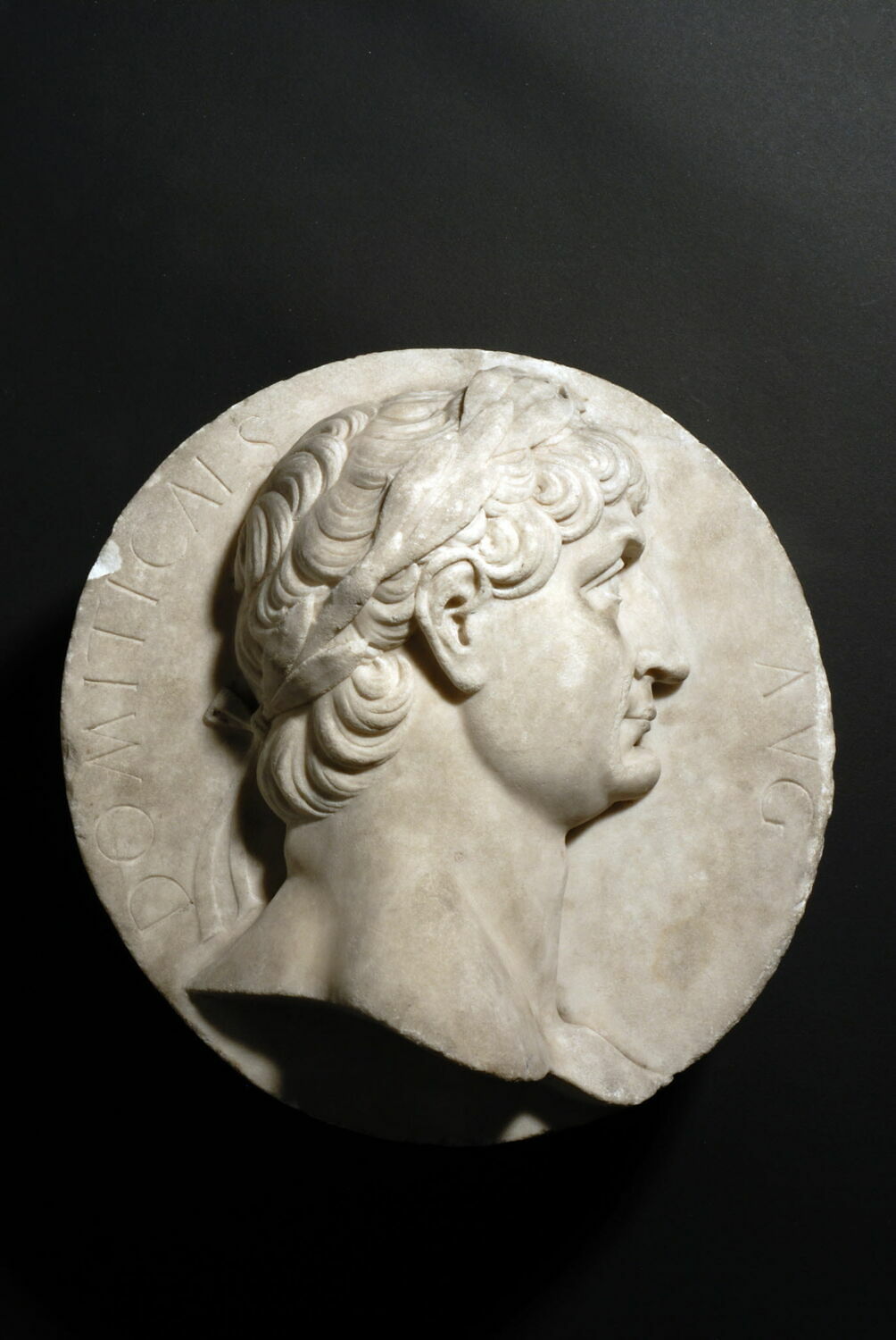 Domitien lauré à droite (Domiti Caes Aug) - Louvre site des collections