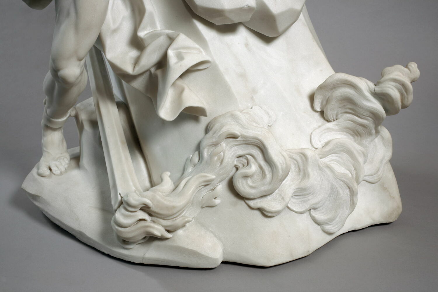 Prométhée attaché sur le mont Caucase, un aigle lui dévore le foie ...