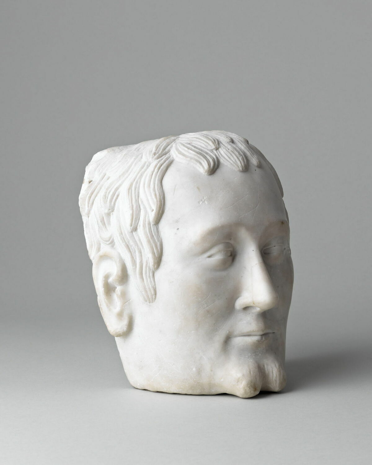 Visage d'un homme portant barbiche - Louvre site des collections