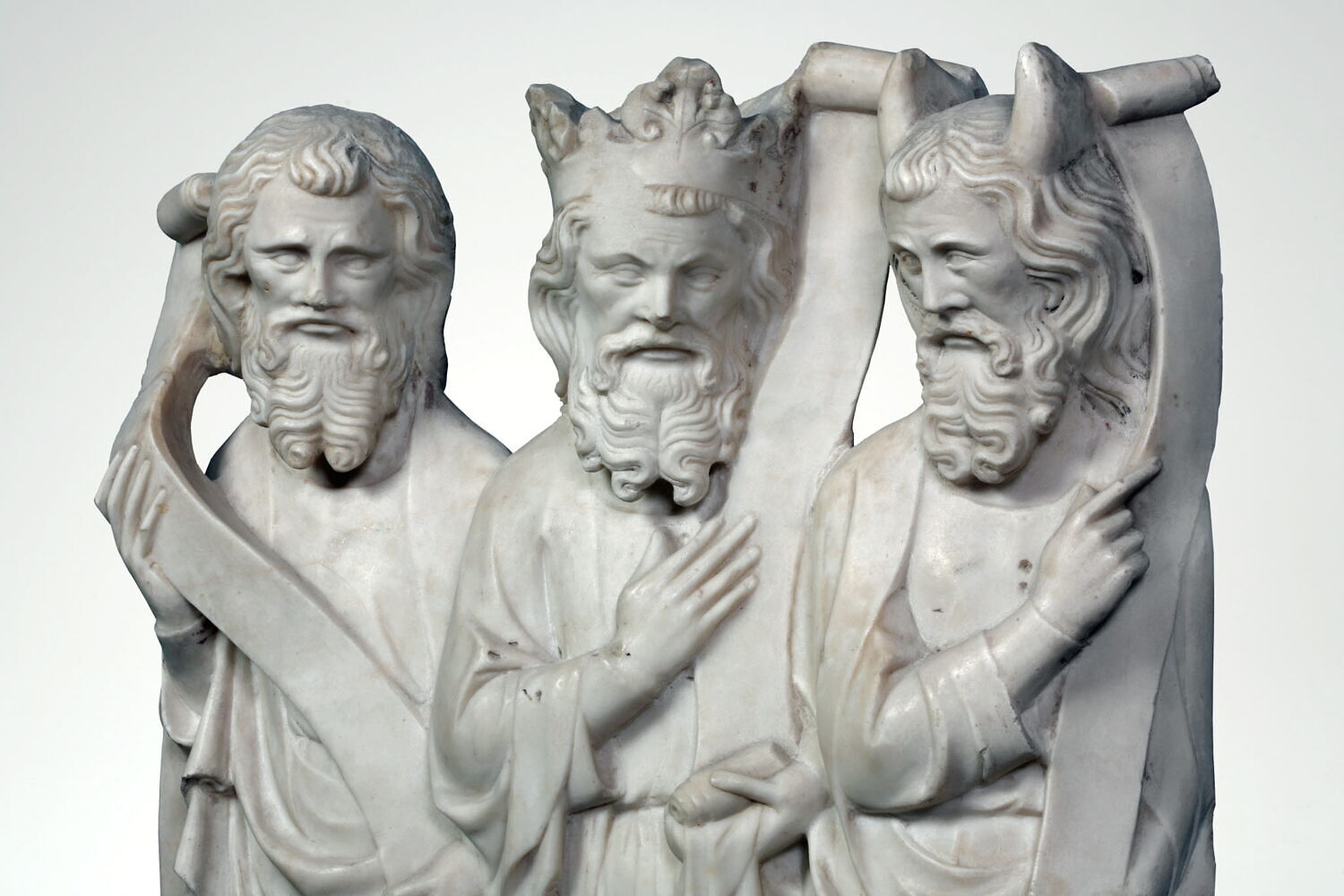 Un prophète, le roi David et Moïse - Louvre site des collections