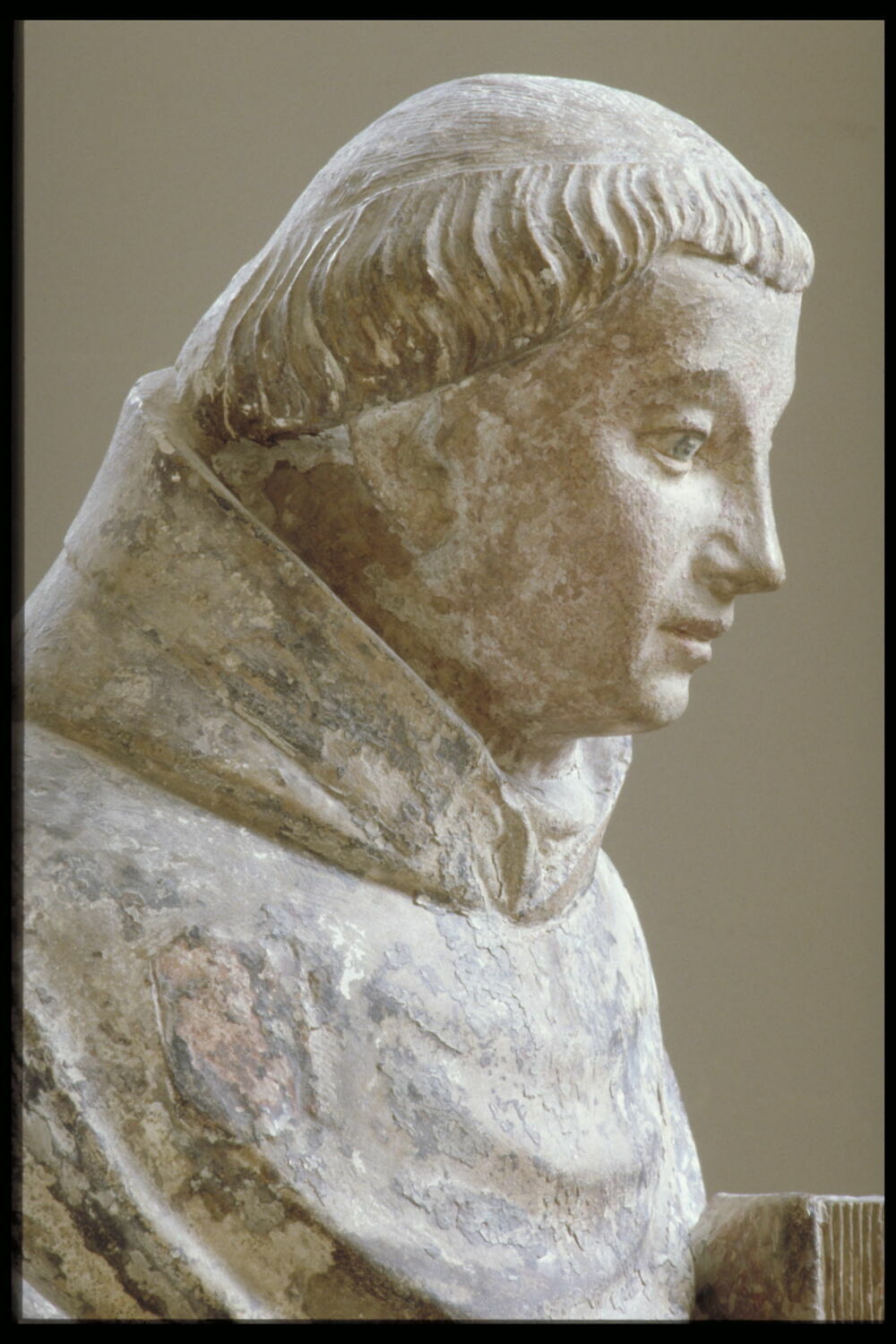 Saint Abbé tenant un livre - Louvre site des collections