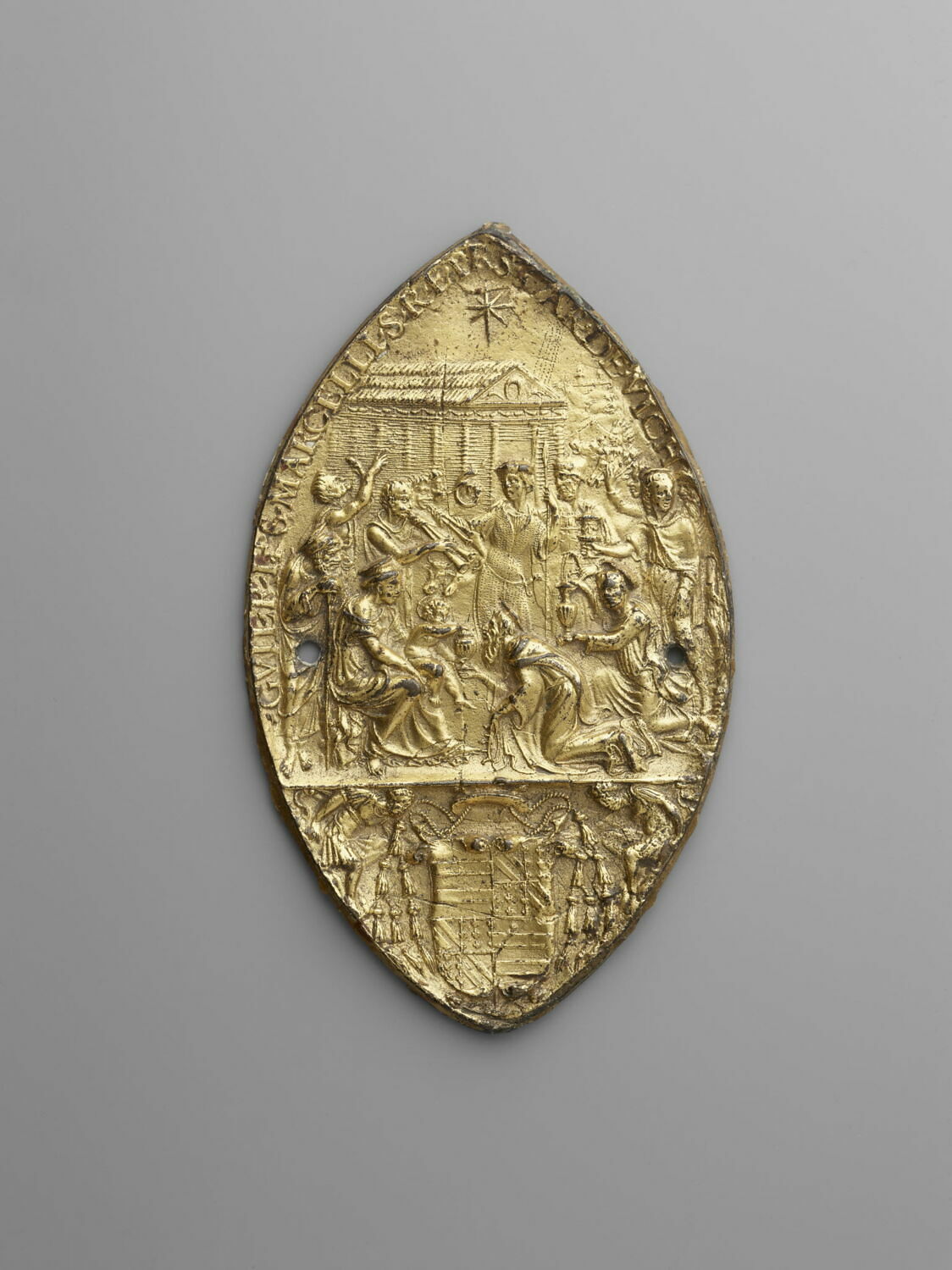 Empreinte de sceau : l'Adoration des mages. Empreinte du sceau de ...