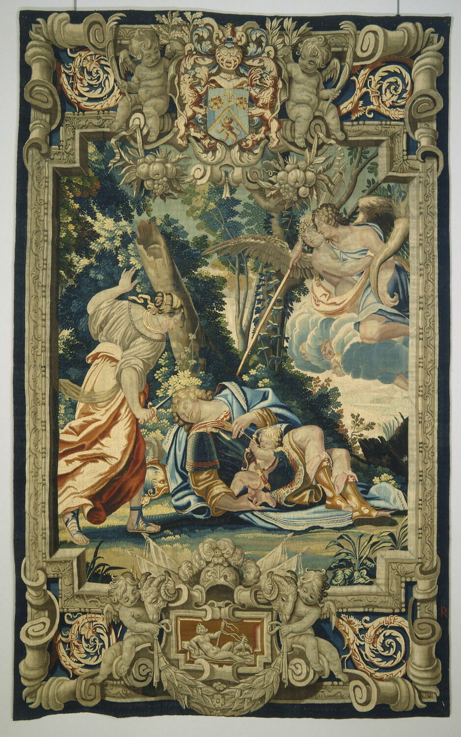 Armide sur le point de poignarder Renaud, d’une tenture de Renaud et ...