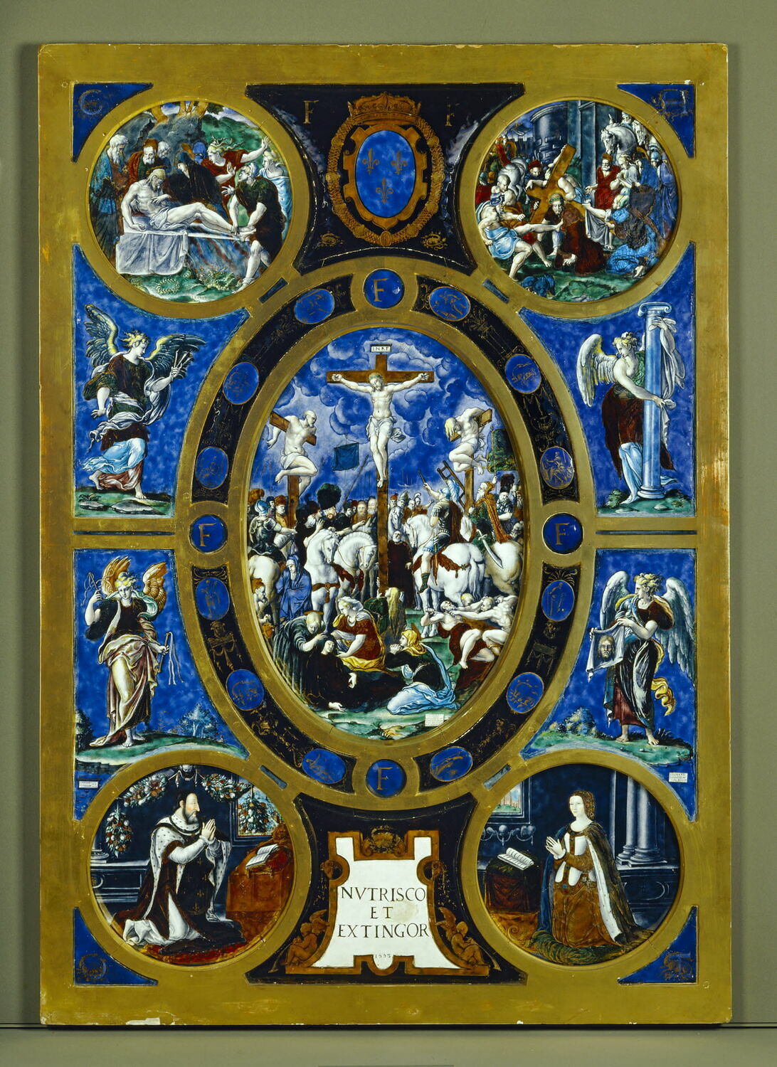 Retable de la Sainte-Chapelle : La Crucifixion - Louvre Collections
