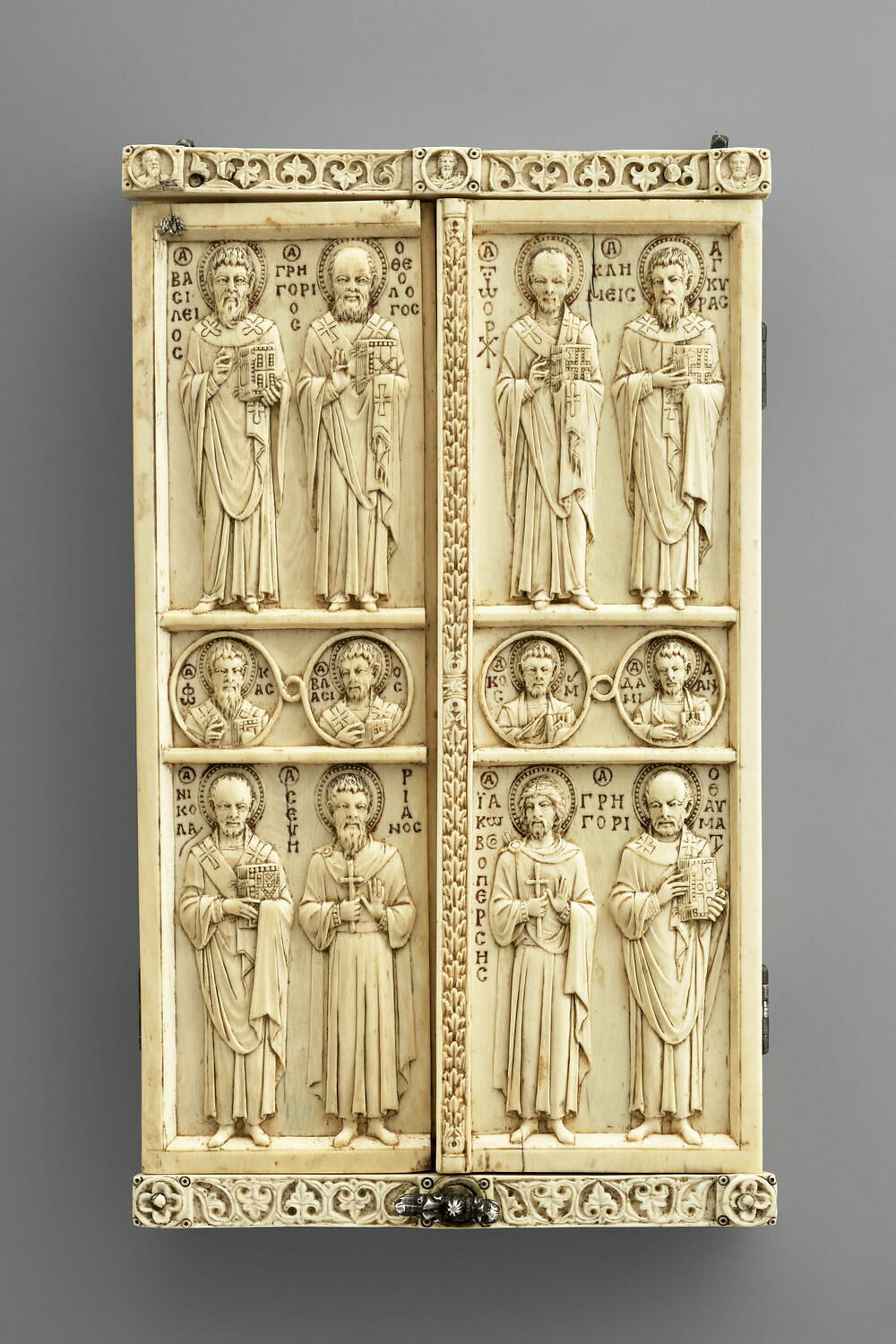 Triptyque dit " Triptyque Harbaville" : Déisis et saints - Louvre site ...