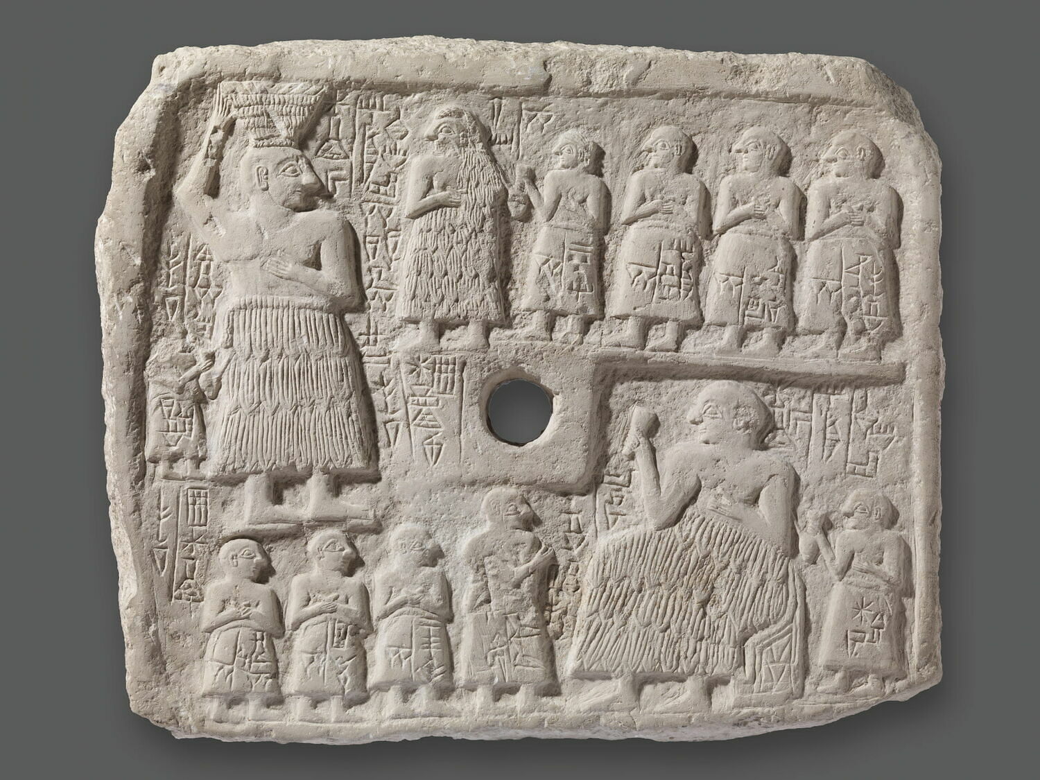 Relief d'Ur-Nanshe - Louvre site des collections