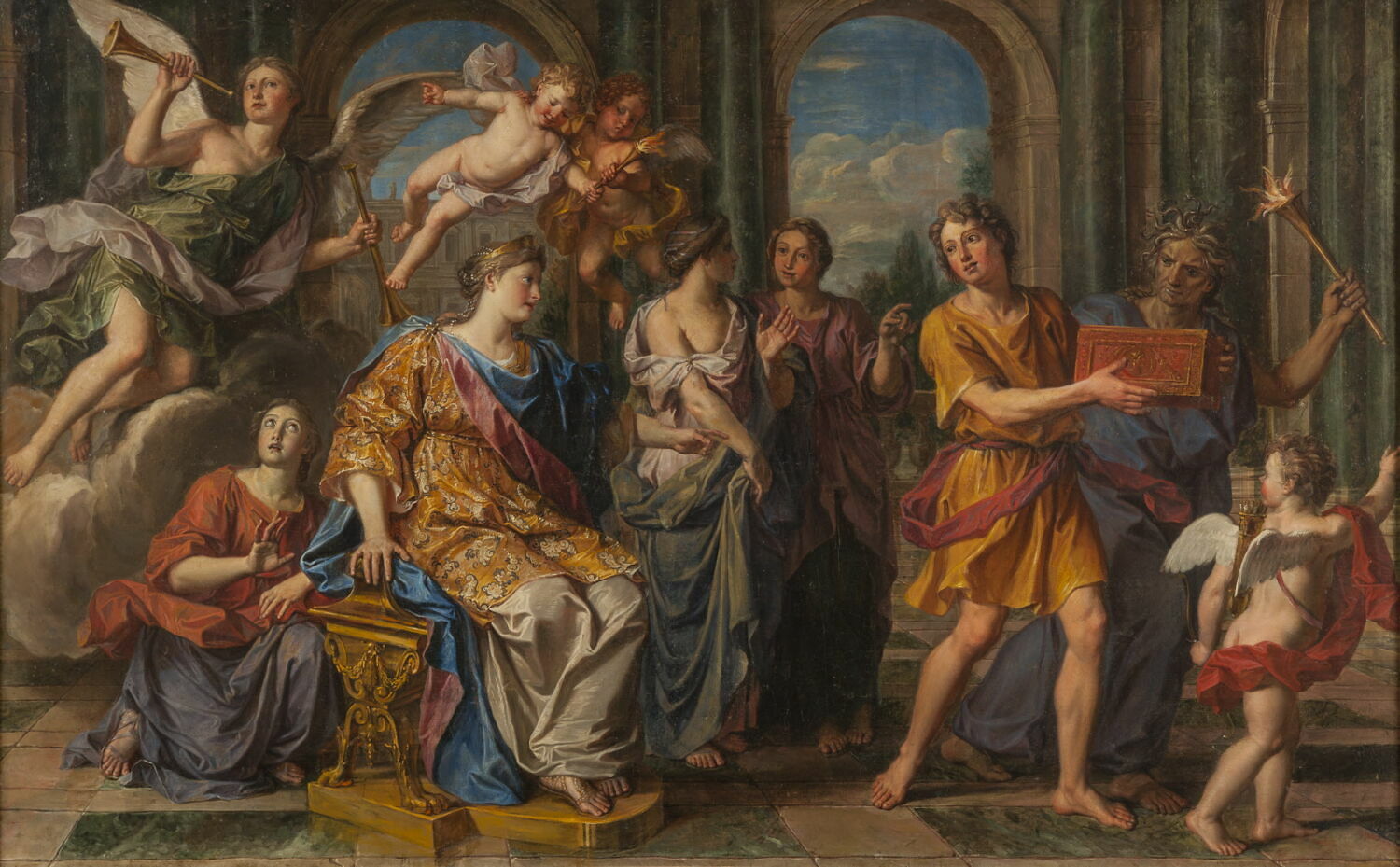 Déjanire envoyant la chemise empoisonnée de Nessus à Hercule - Louvre ...