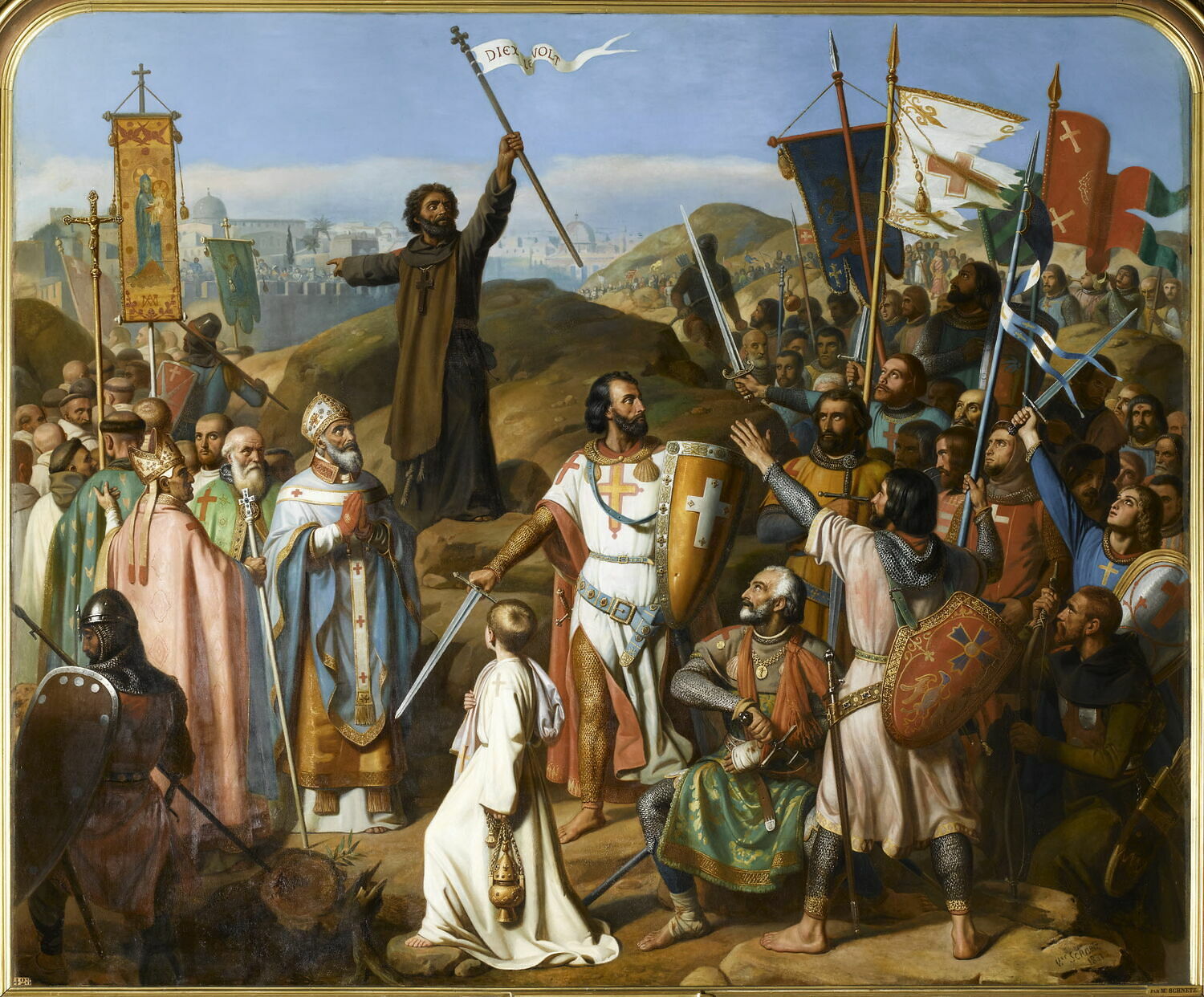 Procession des Croisés autour de Jérusalem, 14 juillet 1099 - Louvre ...