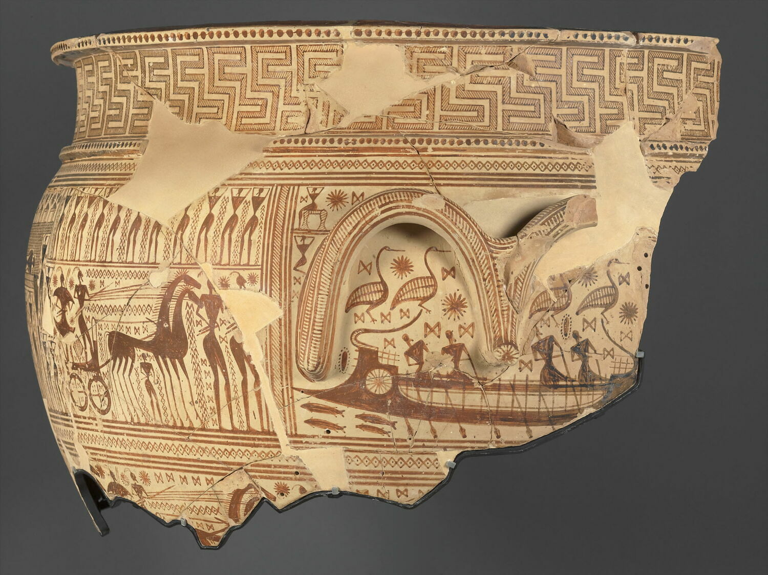 cratère de Dipylon - Louvre site des collections