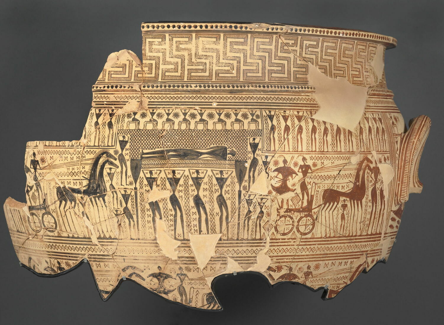 cratère de Dipylon - Louvre site des collections