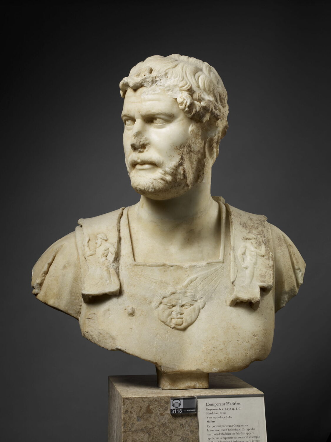 Buste d'Hadrien - Louvre site des collections