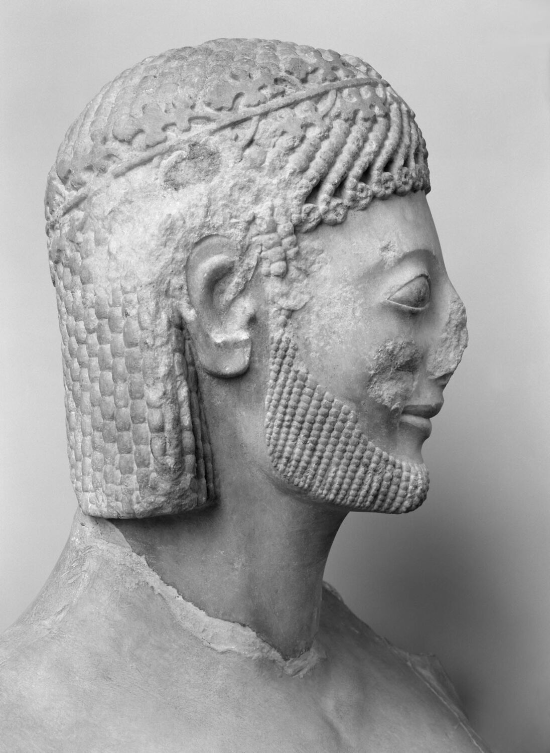 Tête du cavalier Rampin - Louvre site des collections