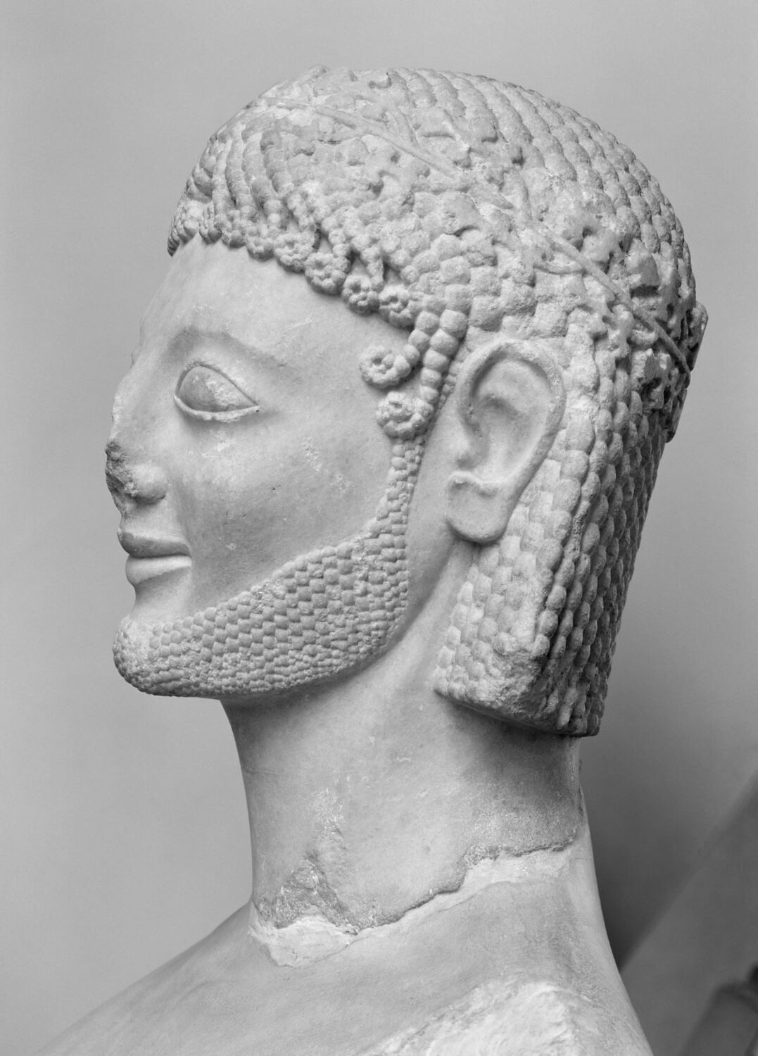 Tête du cavalier Rampin - Louvre site des collections