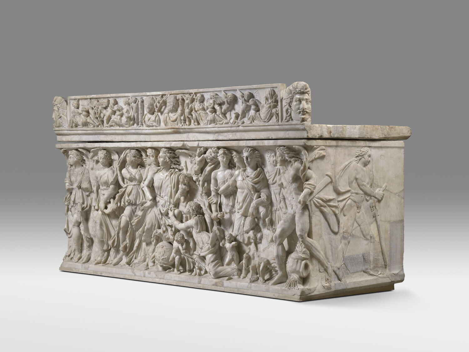 sarcophage ; couvercle de sarcophage - Louvre site des collections