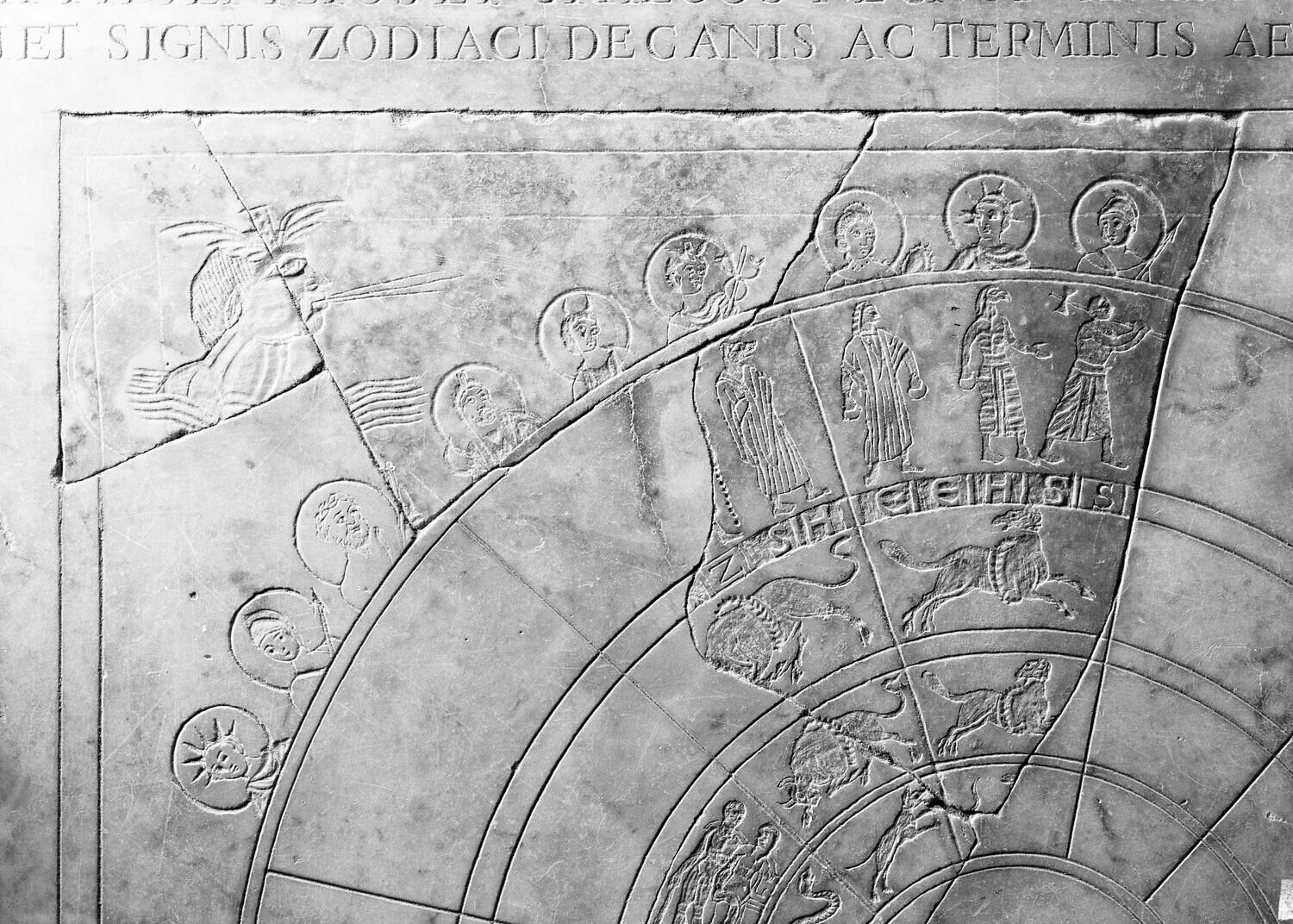 plaque ; planisphère de Bianchini - Louvre Collections