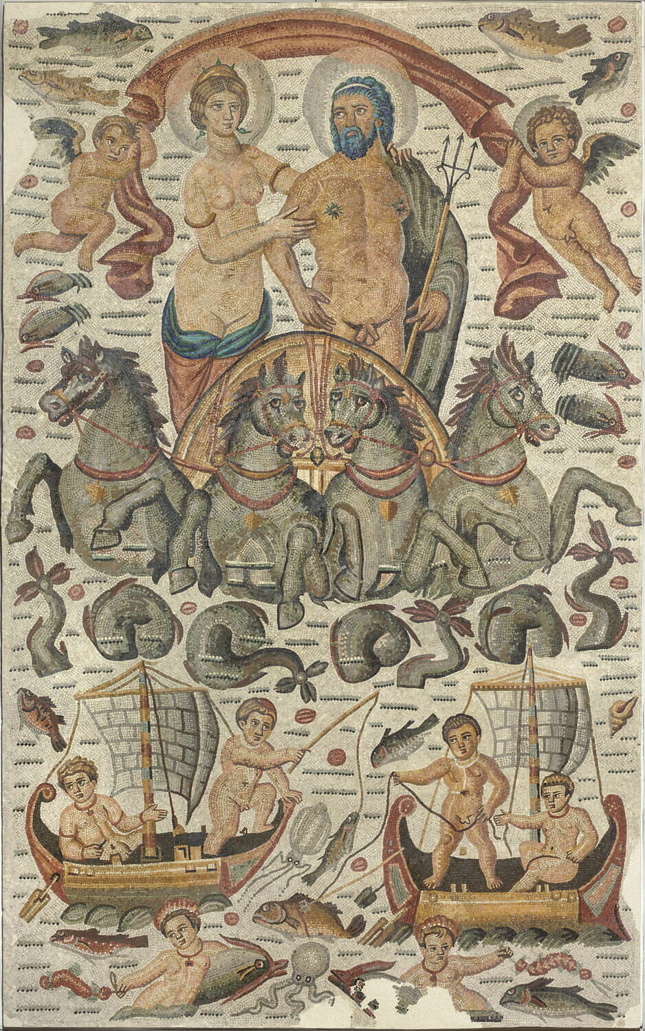 Mosaïque de Neptune et Amphitrite - Louvre site des collections